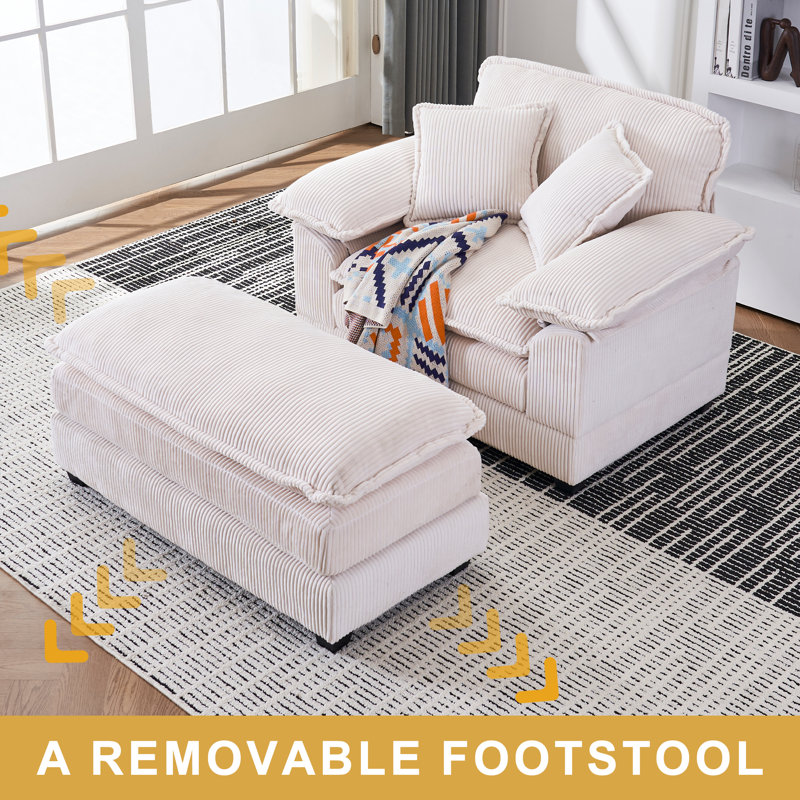 Ophelia & Co. Artiomas 46.9-Inch Single Sofa, Upholstered Ophelia & Co. Artiomas 46.9-Inch Single Sofa, Upholstered